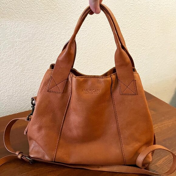 American Leather Co. | Bags | American Leather Co Triple Entry Satchel ...